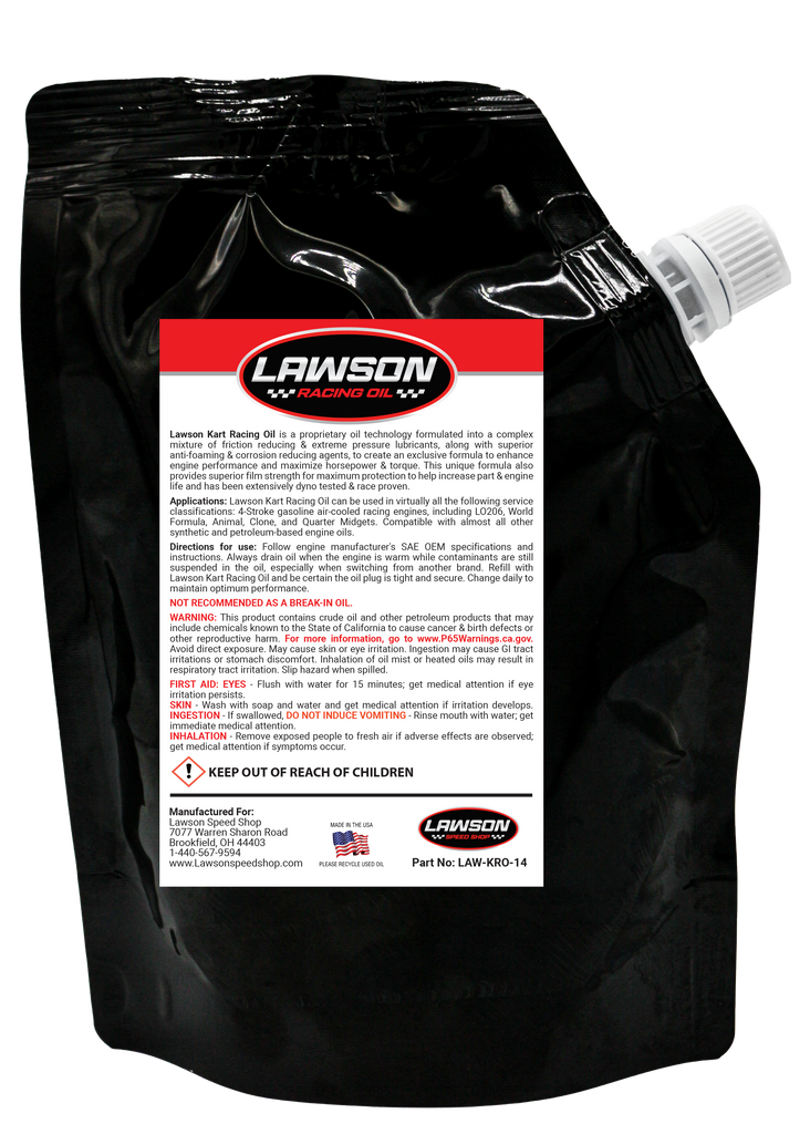 Lawson Racing Oil – Lawson Speed Shop